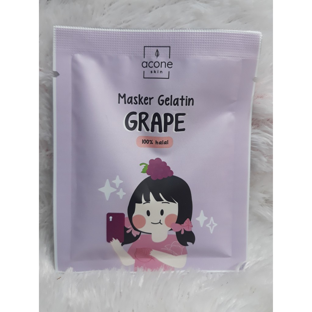 Jual MASKER GELATIN GRAPE 10 gram | Shopee Indonesia