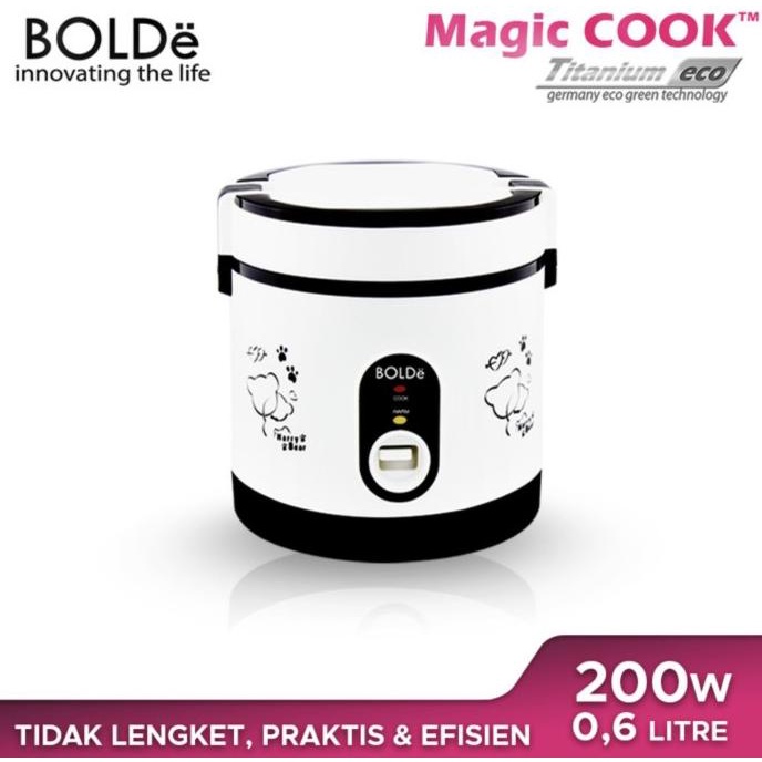 Jual BOLDe Super COOK Titanium Eco 0,6 liter Rice Cooker Mini | Shopee ...