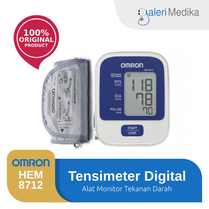 Omron HEM 8712 / HEM8712 / HEM-8712 Tensimeter Digital Lengan - Alat ...