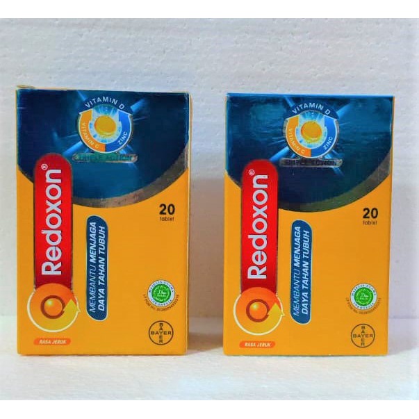 Jual Redoxon isi 20 Effervescent Tablet Double Action Vit C & Zinc Rasa ...