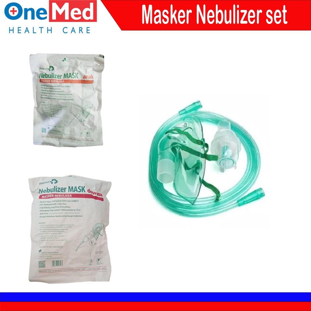 Jual Masker Nebulizer set Anak Dewasa OneMed | Shopee Indonesia