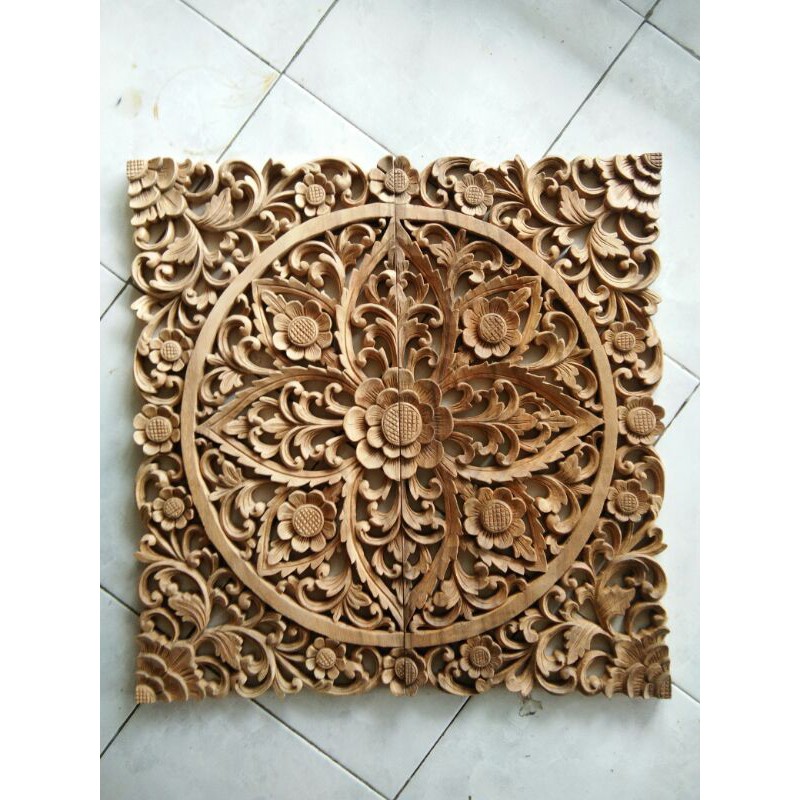 Jual Ukiran Bali Pandil Hiasan Dinding Bun 60cm | Shopee Indonesia