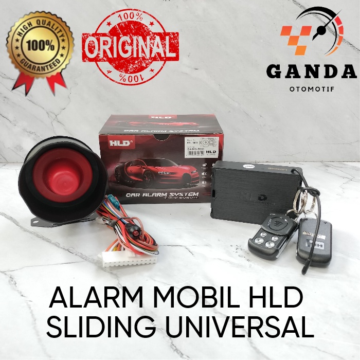 Jual ALARM MOBIL MODEL REMOT / REMOTE SLIDING UNIVERSAL 1 SET | Shopee ...