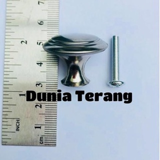 Jual KNOB LACI Tarikan Laci Bulat Stainless Steel + Plastik Tarikan ...