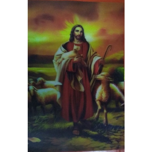 Jual Poster 3D Rohani Yesus 38 X 58cm | Shopee Indonesia