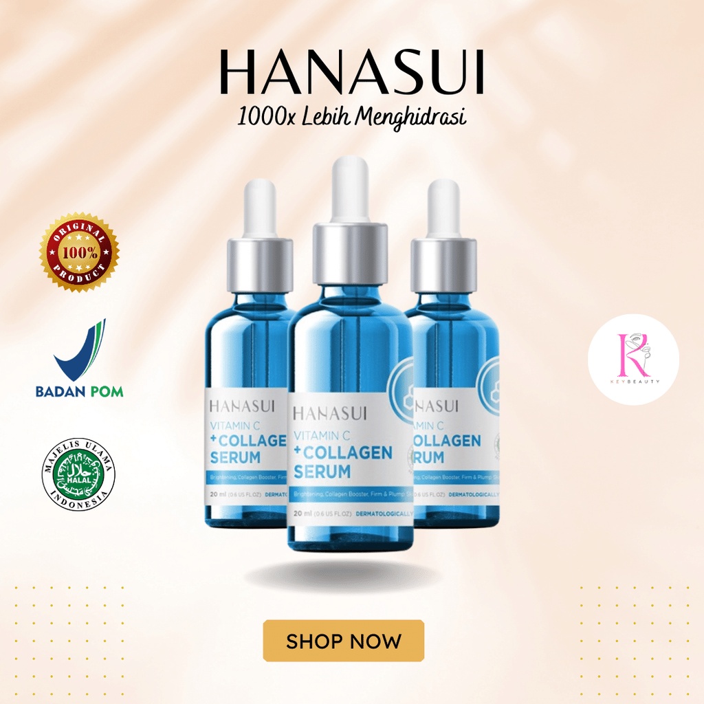 Jual HANASUI Vitamin C + Collagen Serum New Look & Improved Formula ...