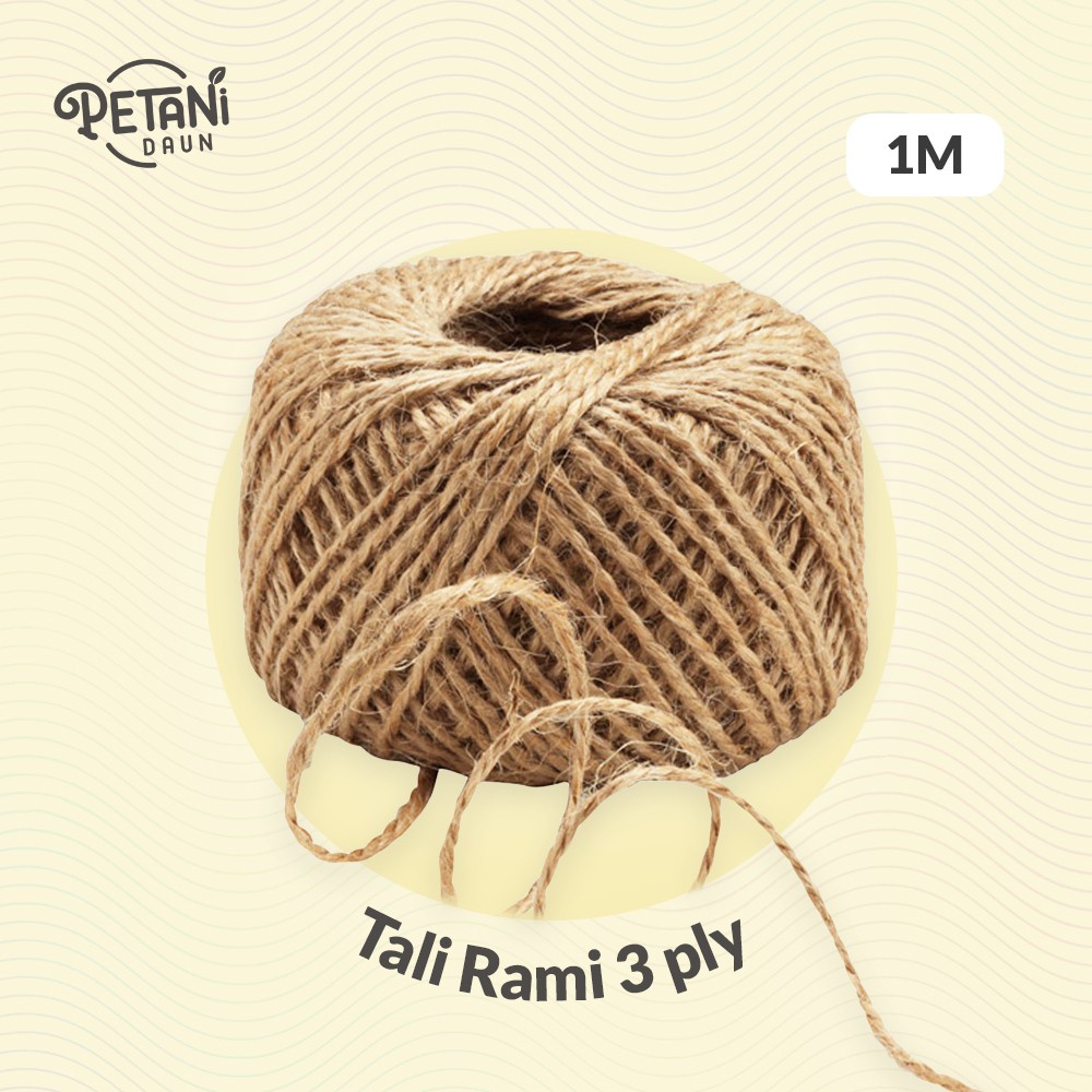 Jual HEMP ROPE - Tali Rami Goni 3 ply 2mm | Shopee Indonesia