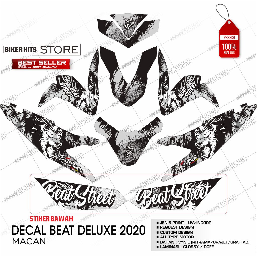 Jual DECAL STIKER MOTOR HONDA NEW BEAT DELUXE 2019 2020 2021 CUSTOM ...