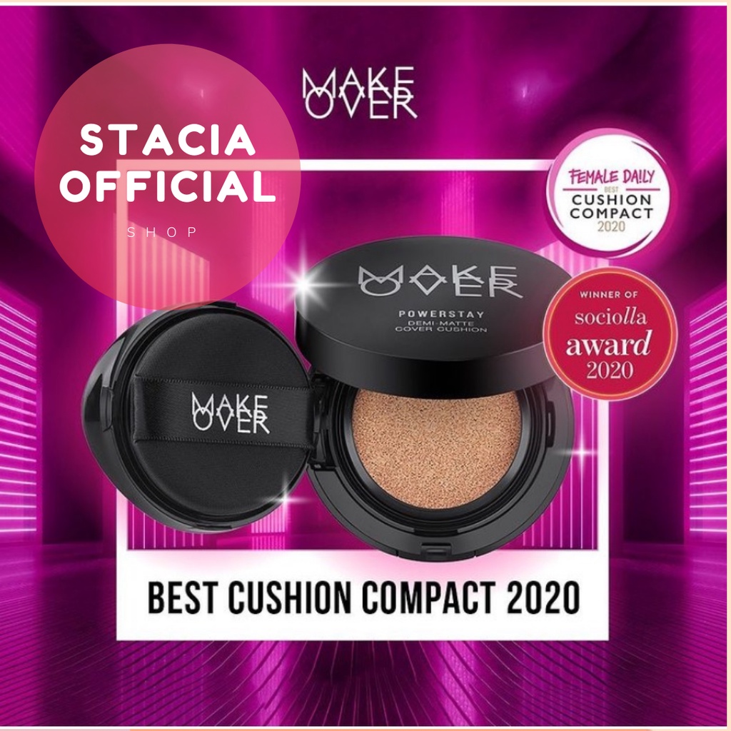 Jual Make Over Powerstay Demi Matte Cover Cushion 15gr | MakeOver ...