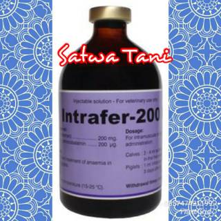 Jual Intrafer 200 B-12 (zat besi, obat anemia dan penggemukan hewan ...
