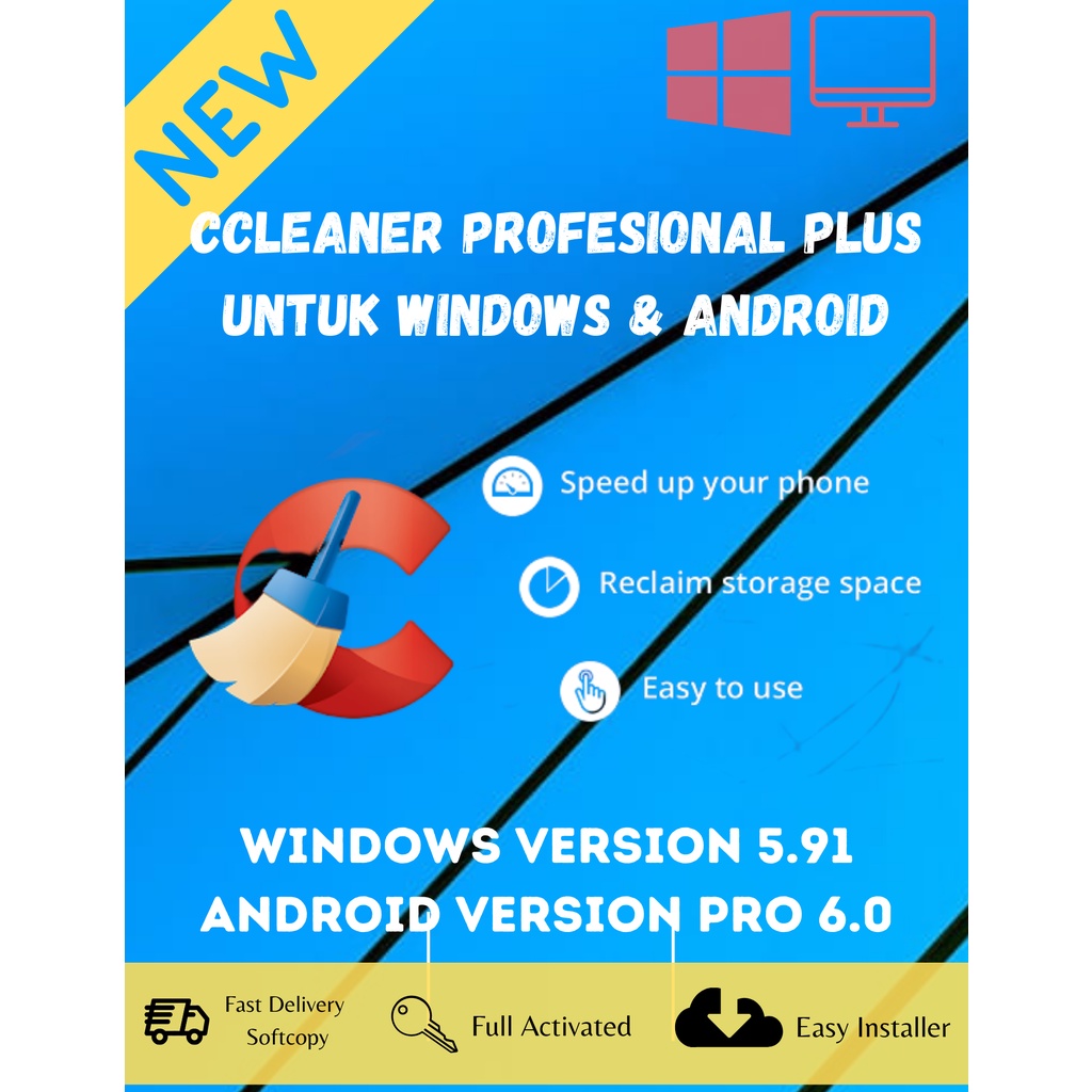 Jual CCleaner Profesional Plus Windows dan CCleaner Pro Android (New ...