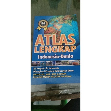 Jual Buku atlas dunia / peta indonesia / atlas lengkap | Shopee Indonesia