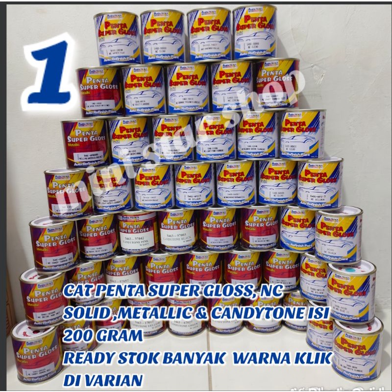 Jual CAT PENTA SUPER GLOSS ISI 200 GRAM KLIK DI VARIAN ,NC SOLID ...