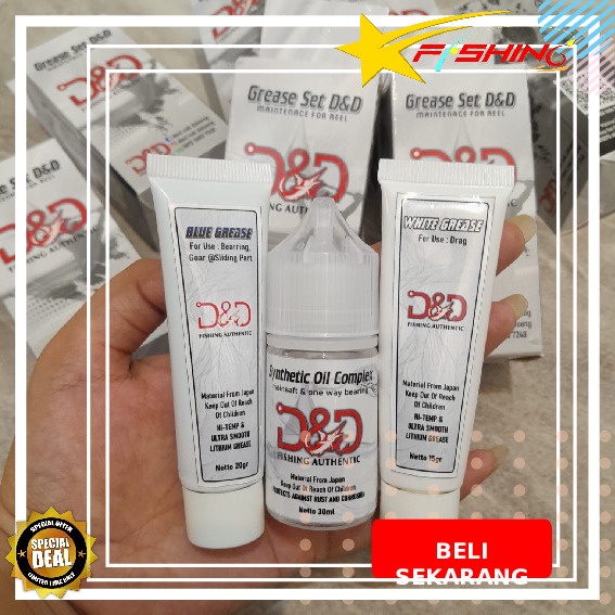 Jual GREASE AND OIL SET DND Buat perawatan reel anda | Shopee Indonesia