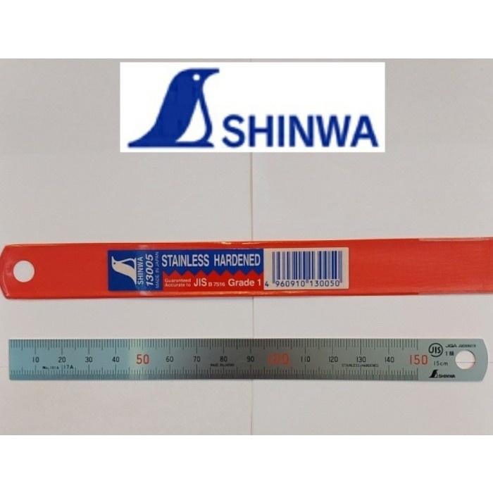 Jual Penggaris stainless steel SHINWA Steel Ruler, 15 cm 13005 | Shopee ...