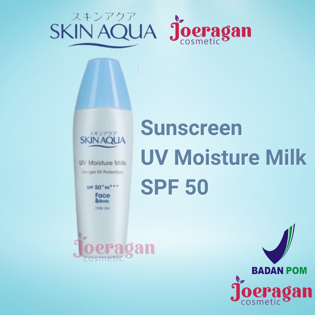 Jual Skin Aqua Sunscreen UV Moisture Milk SPF 50 PA+++ Sunscreen Skin ...