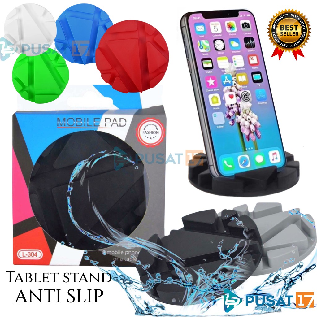 Jual STAND HP MEJA BULAT PHONE HOLDER PAD / DUDUKAN HP UNIVERSAL TABLE ...