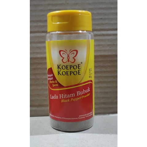Jual koepoe koepoe lada hitam bubuk 83gr | Shopee Indonesia
