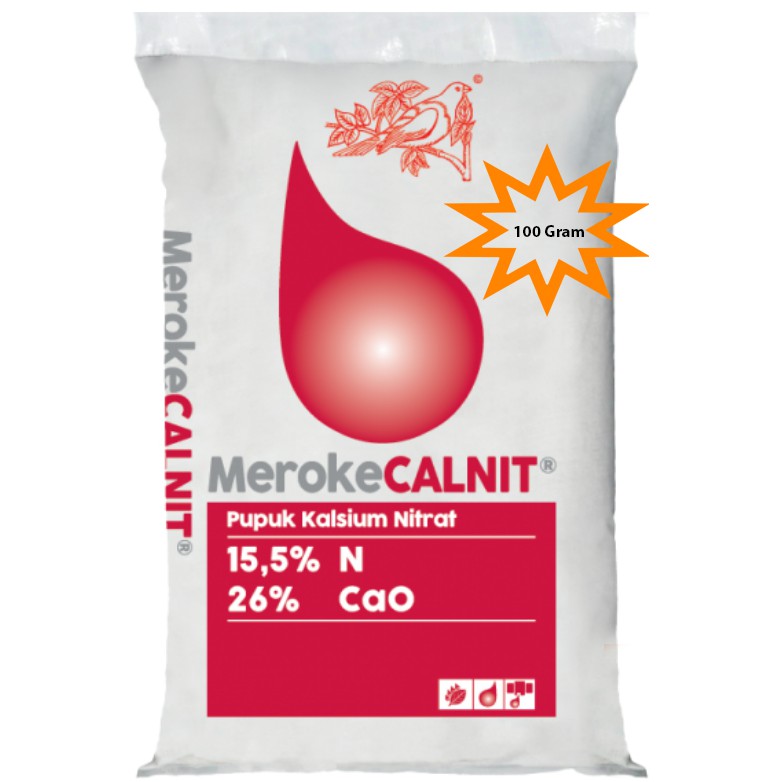 Meroke Calnit 100 Gram - Pupuk Kalsium Nitrat (Repacking) | Shopee ...
