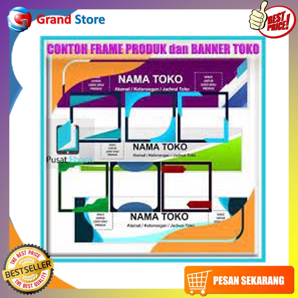 Jual Template Frame Foto / Template Bingkai Foto Produk untuk ...
