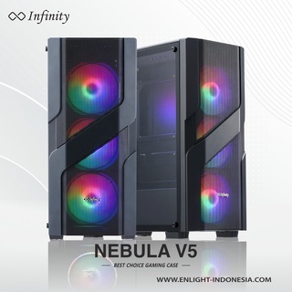 Jual Casing Komputer INFINITY NEBULA V4 Gaming Case PC CPU (NON PSU ...
