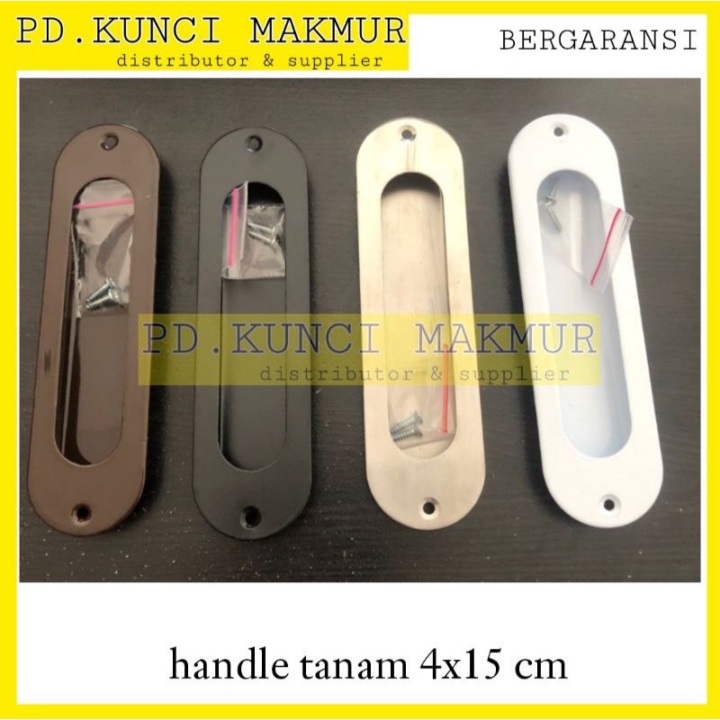 Jual handle pintu sliding geser 4x15 cm handel tanam oval 15cm | Shopee ...