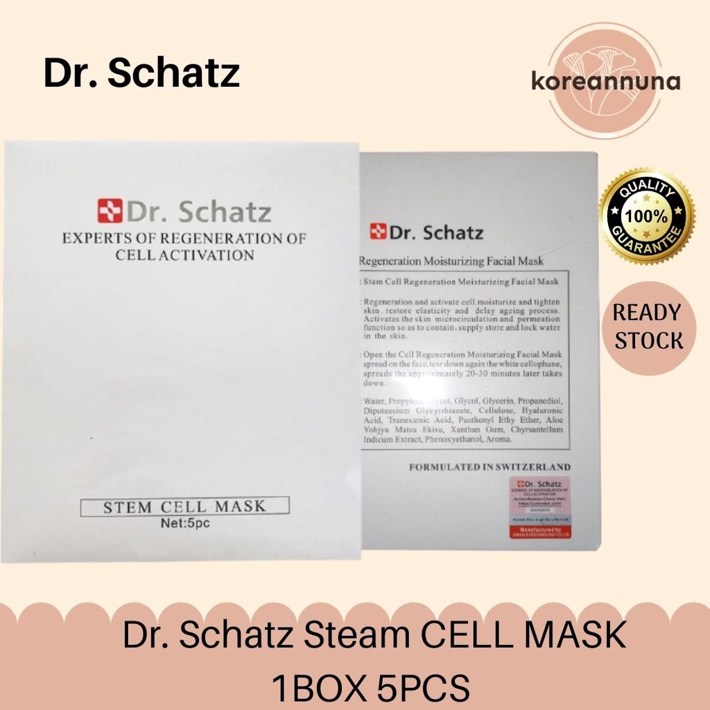 Jual DR SCHATZ STEM CELL MASK 1 BOX 5pcs Indonesia|Shopee Indonesia