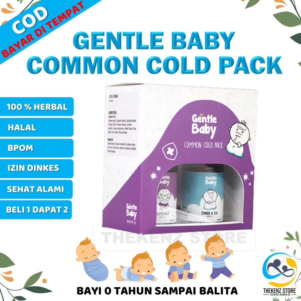 Jual Gentle Baby Twin Common Cold Pack Isi 2 Botol 15 ML Cough n Flu ...