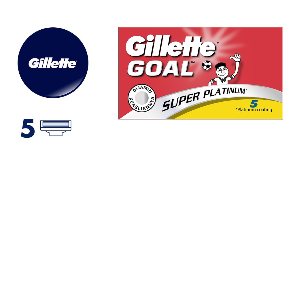 Gillette Alat Cukur Goal 2 Isi 5 Razor Pisau Cukur | Shopee Indonesia