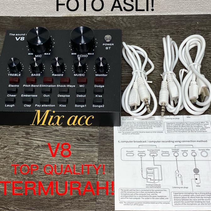 Jual Sound card V8 Mixer SoundCard V8 MIXER Audio USB External ...