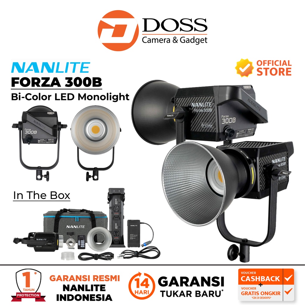 Jual Nanlite Forza 300B Bi-Color LED Monolight - Forza 300B | Shopee ...