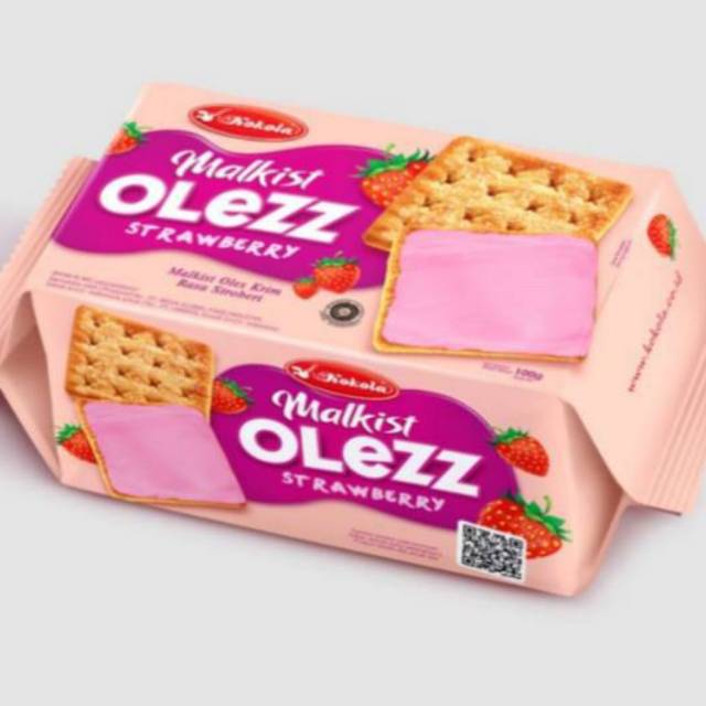 Jual Kokola Malkist Olezz Strawberry Biskuit Rasa Stroberi 100 gram ...