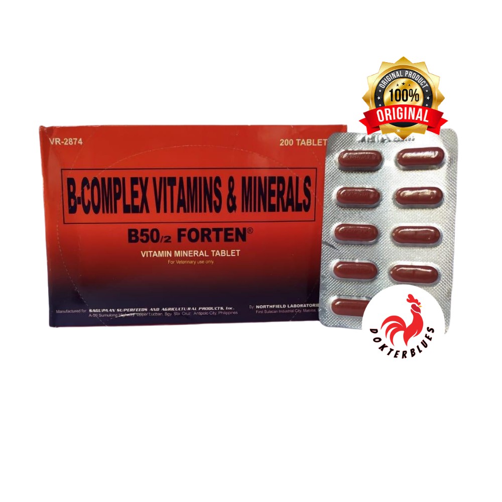 B50 Forten Original Vitamin Mineral Ayam | Shopee Indonesia