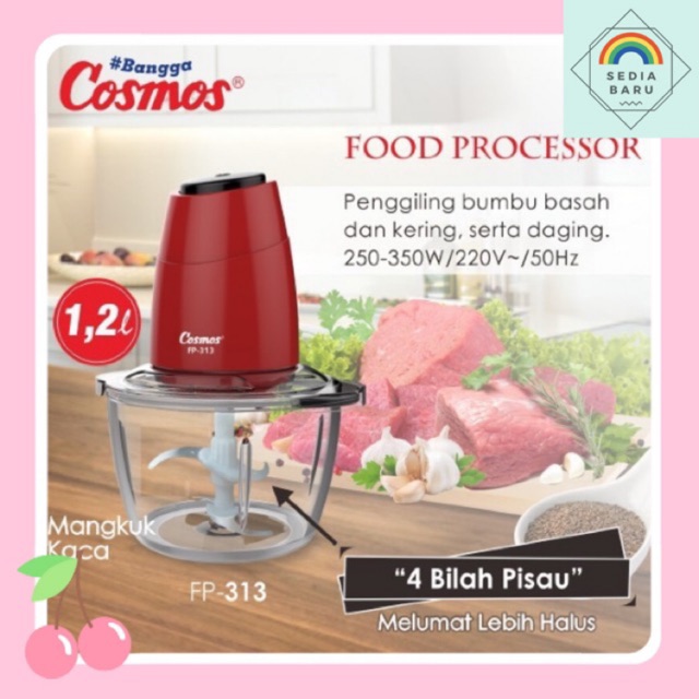 Jual Food processor Cosmos FP-313 Pelumat daging Chopper Cosmos 1.2 ...