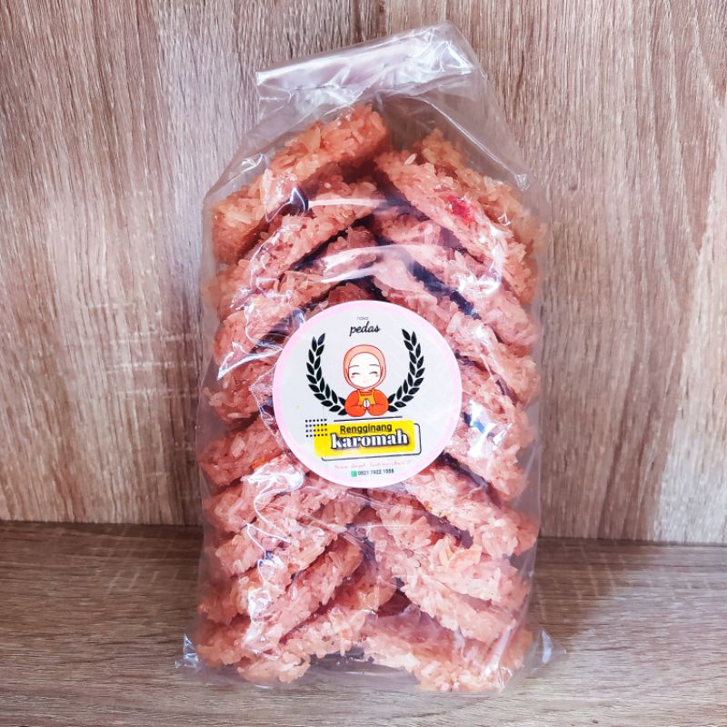 Jual Ranginang / rengginang mentah rasa pedas 500gr enak renyah gurih ...