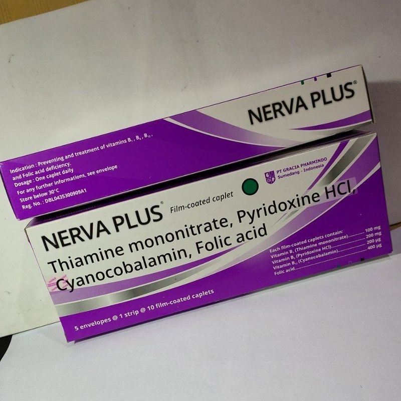 Jual NERVA PLUS "Suplementasi Vitamin B1, B6, B12, dan Asam Folat ...