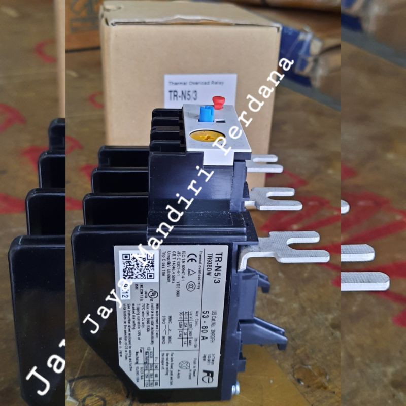 Jual Thermal Overload Relay Fuji TR-5-N/3 53-80A,Ori & Bergaransi,Mohon Cek Stock Dahulu Sbelum ...