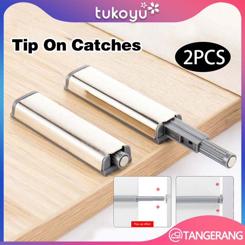 Jual 2pcs Tip On Push To Open Pintu/Magnetic Push To Open Cabinet Catch ...