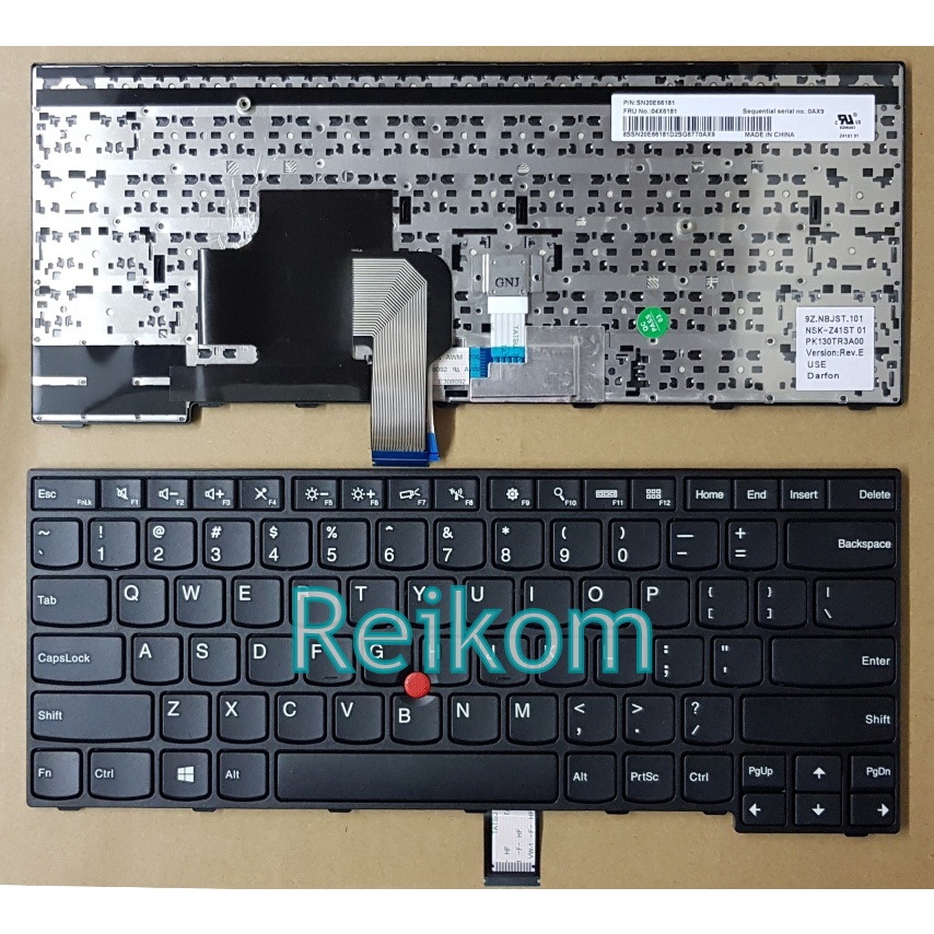 Jual Keyboard Notebook Lenovo IBM Thinkpad E450 E450C E455 E460 E465 ...