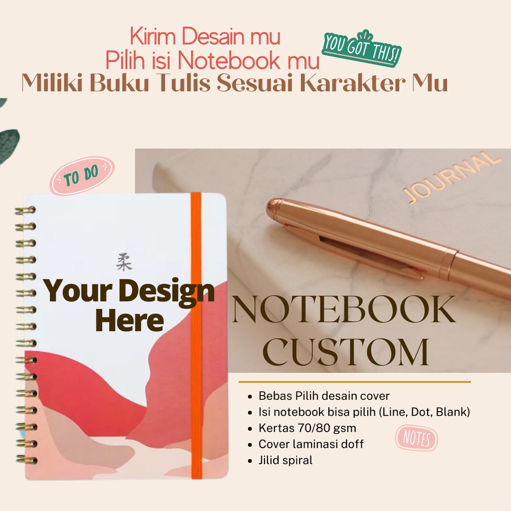 Jual Buku Custom Spiral A5 | Shopee Indonesia