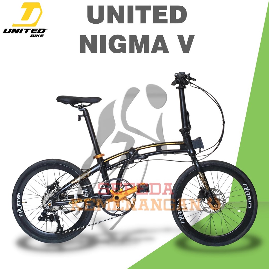 Jual SEPEDA LIPAT FOLDING BIKE UNITED NIGMA V UKURAN 20 INCH | Shopee ...