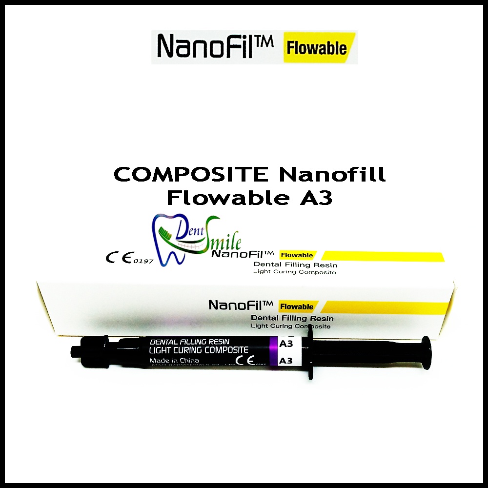 Jual composite flow nanofil dental filling resin nanofil flowable ...