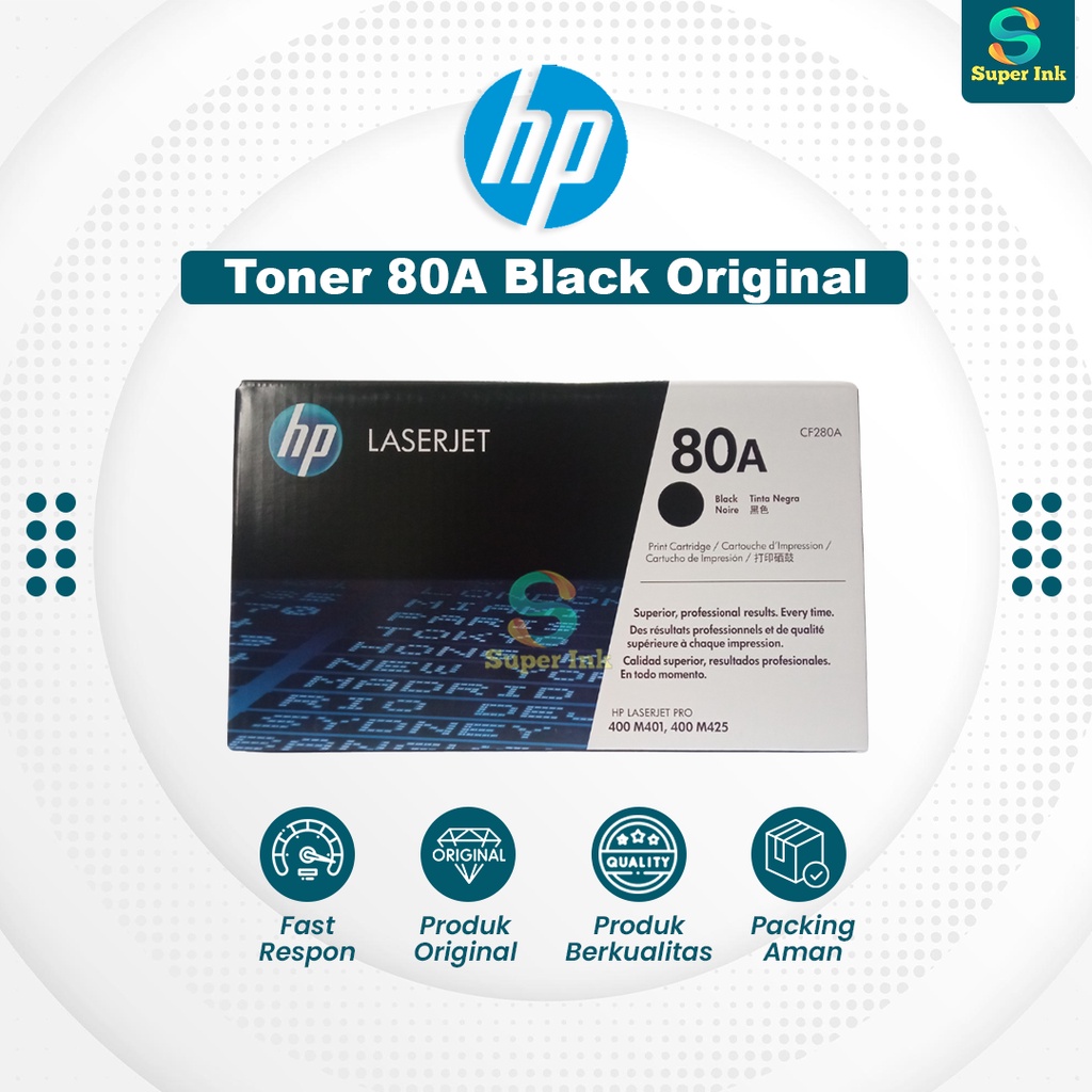 Jual Toner Printer HP Laserjet 80A Black Original (CF280A) | Shopee ...
