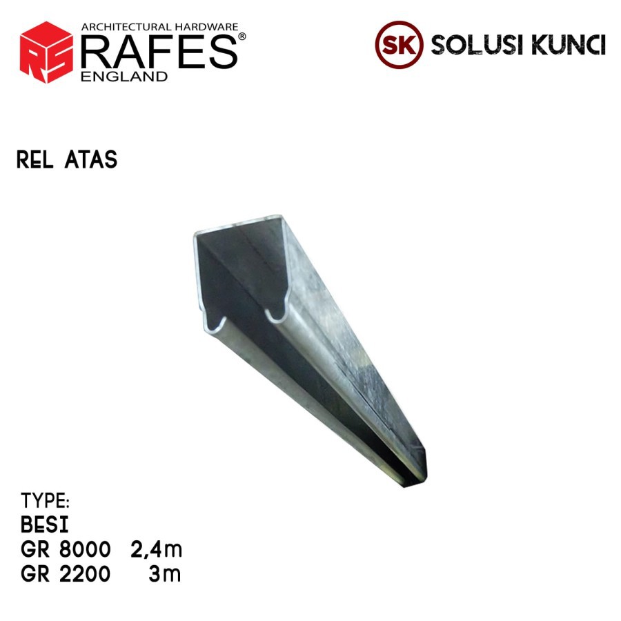 Jual Rel Atas Pintu Garasi 3 Meter RAFES ENGLAND Besi (GR 2200 ...