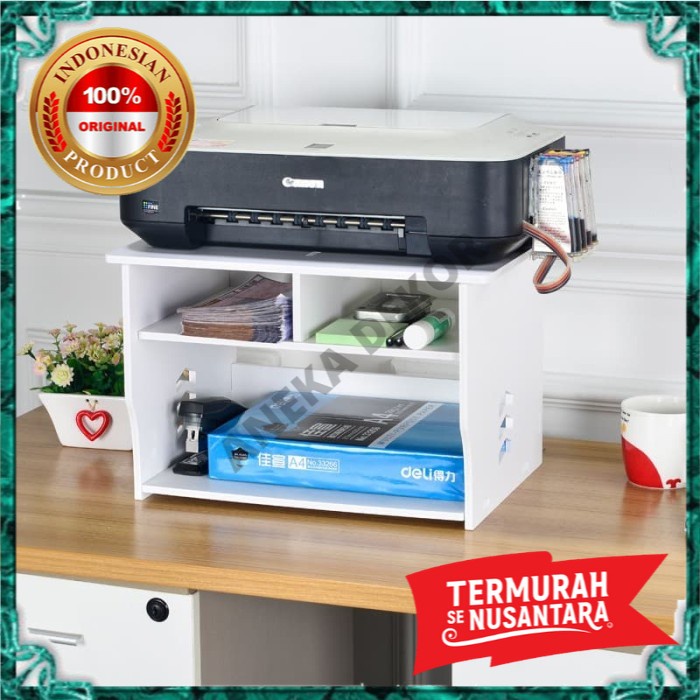Jual Rak Meja Kertas Printer Laptop Minimalis Kantor Portable Serbaguna ...