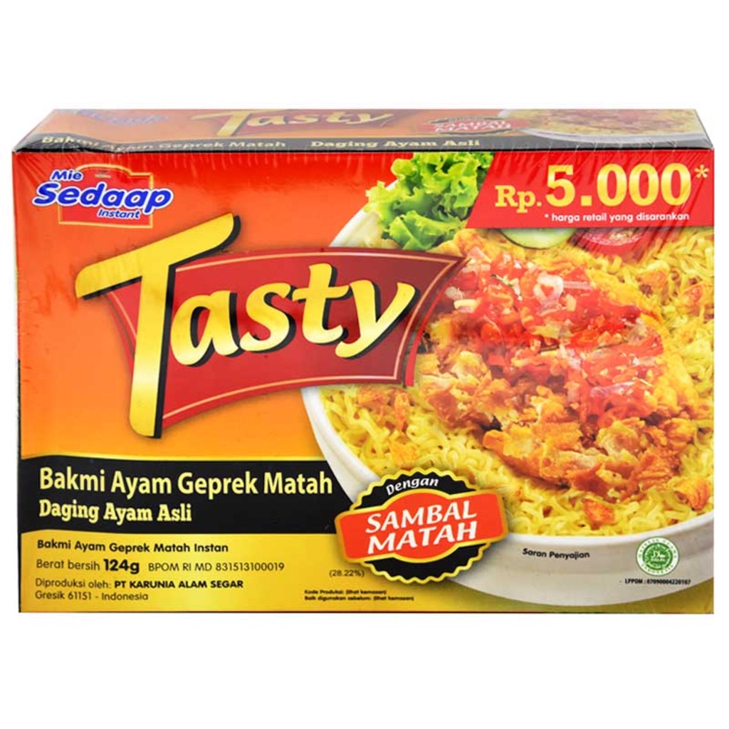 Jual Mie Sedap Tasty Bakmi Ayam Geprek Matah | Shopee Indonesia