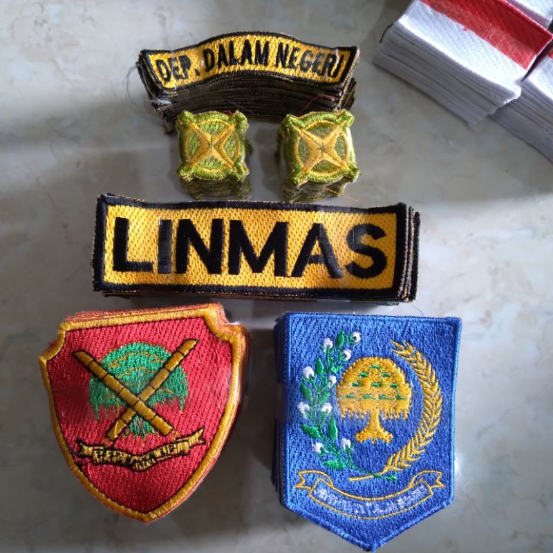 Jual Bordir Logo Linmas Logo Hansip | Shopee Indonesia