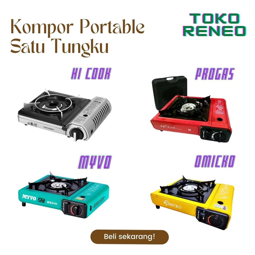 Jual Kompor Portable HI COOK Satu Tungku | Shopee Indonesia