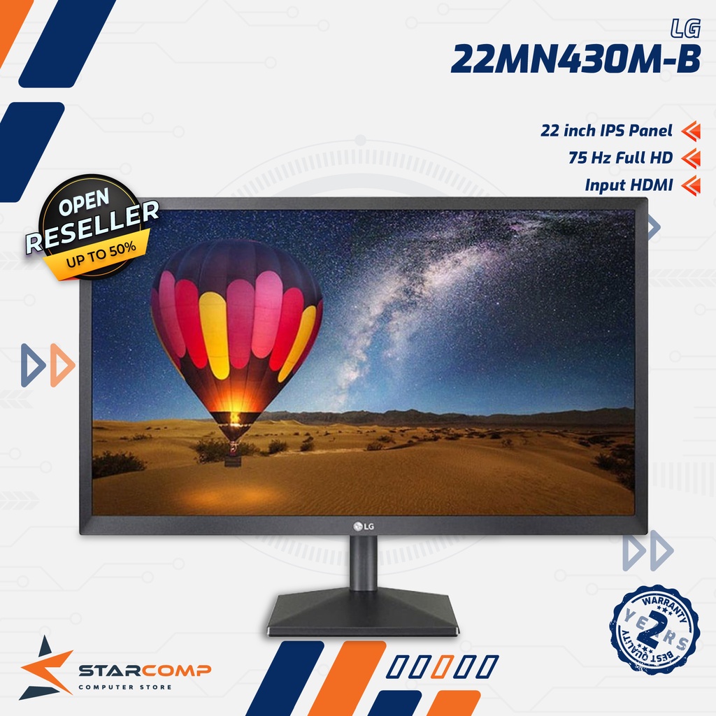 Jual Monitor LED LG 22MN430M-B IPS Full HD 22" 75hz 22MN430 Indonesia ...
