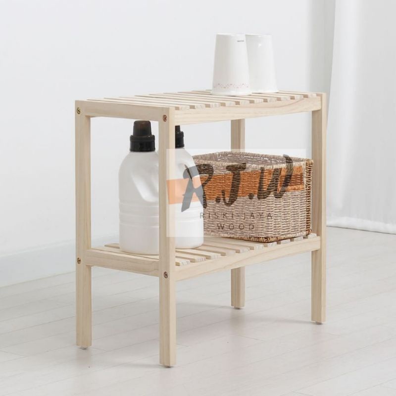 Jual PROMO!!! NAKAS / RAK KOREAN ESTETIK SUSUN 2 / RAK KAYU MURAH ...